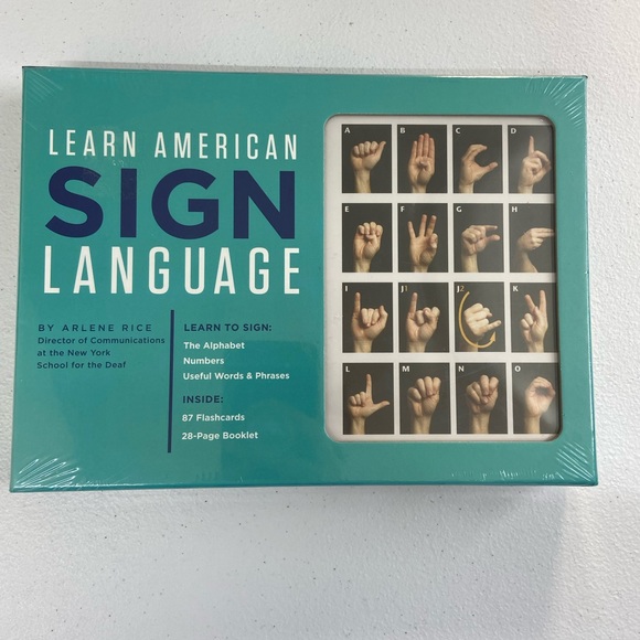 Other | New American Sign Language Arlene Rice Flashcards Booklet Asl ...